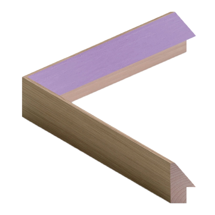 16mm Purple/Oak Bevel Veneer Picture Frame - EasyFrame